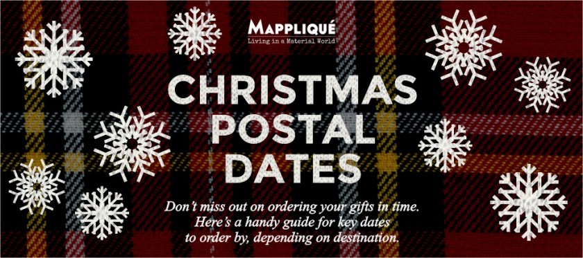 Christmas Postal Dates | Mappliqué – Mapplique.com